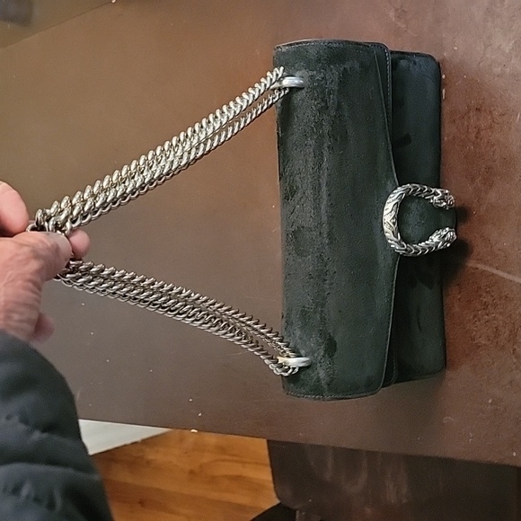 Gucci | Bags | Gucci Dionysus Medium Shoulder Bag Black Suede Leather ...